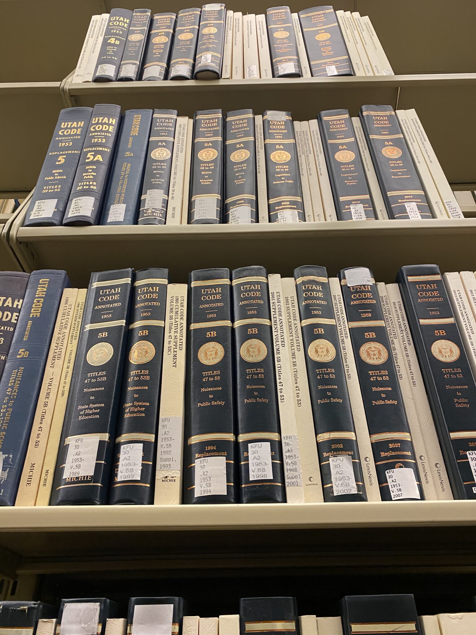 Historical Utah Codes Hunter s Query